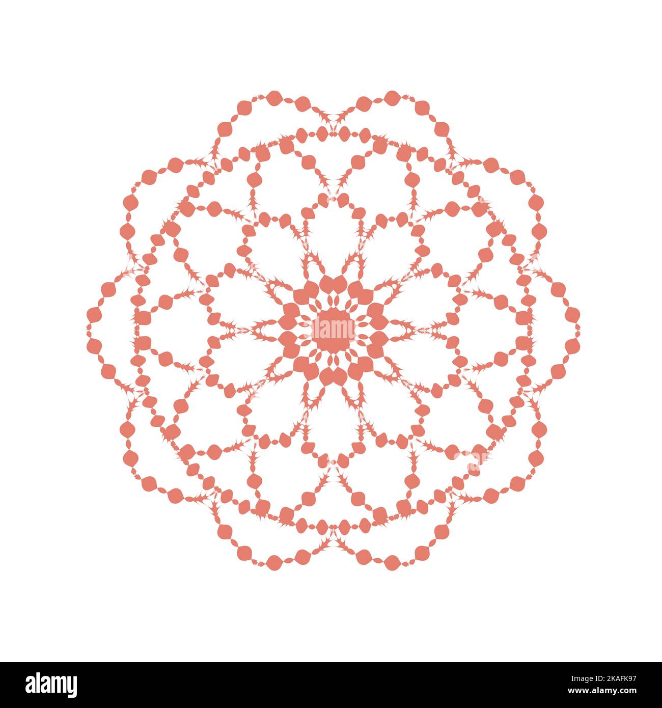 Abstract vector element. Lacy ornamental pattern on white background ...