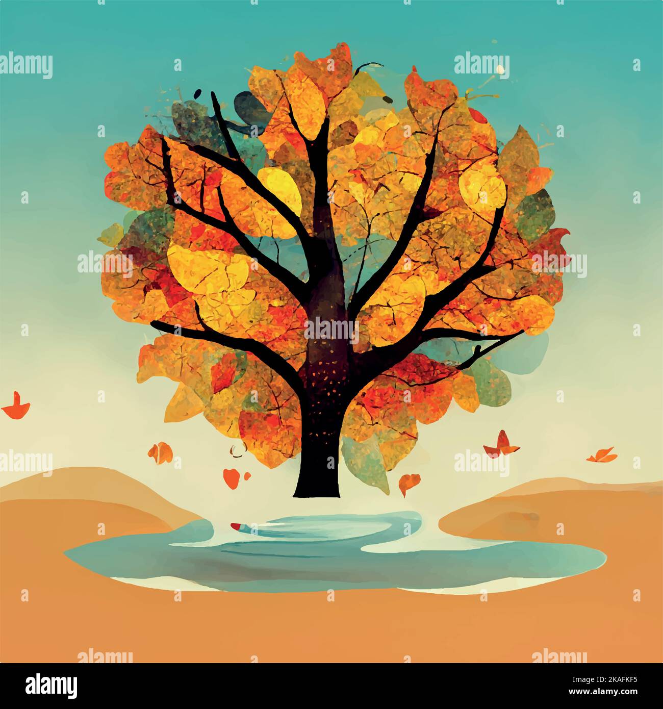 Dreamy tree Stock Vector Images - Alamy