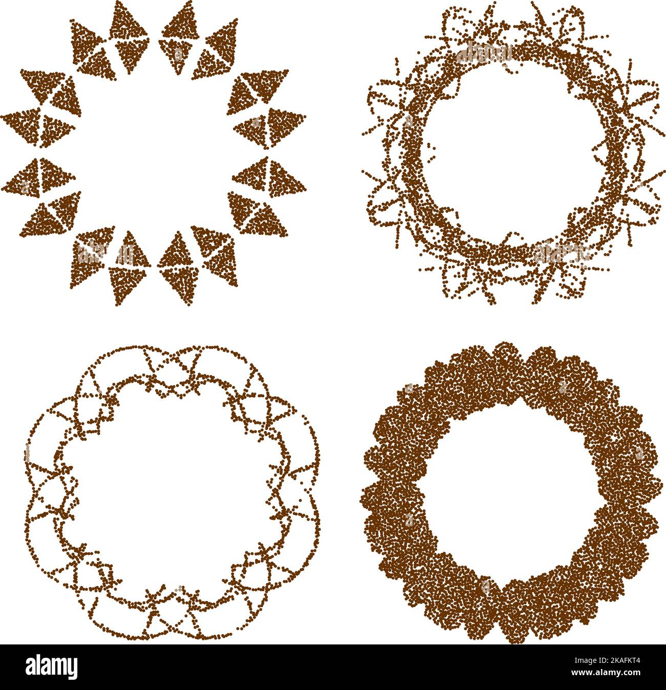 Collection of design elements. Frames and borders Stock Vector Image ...