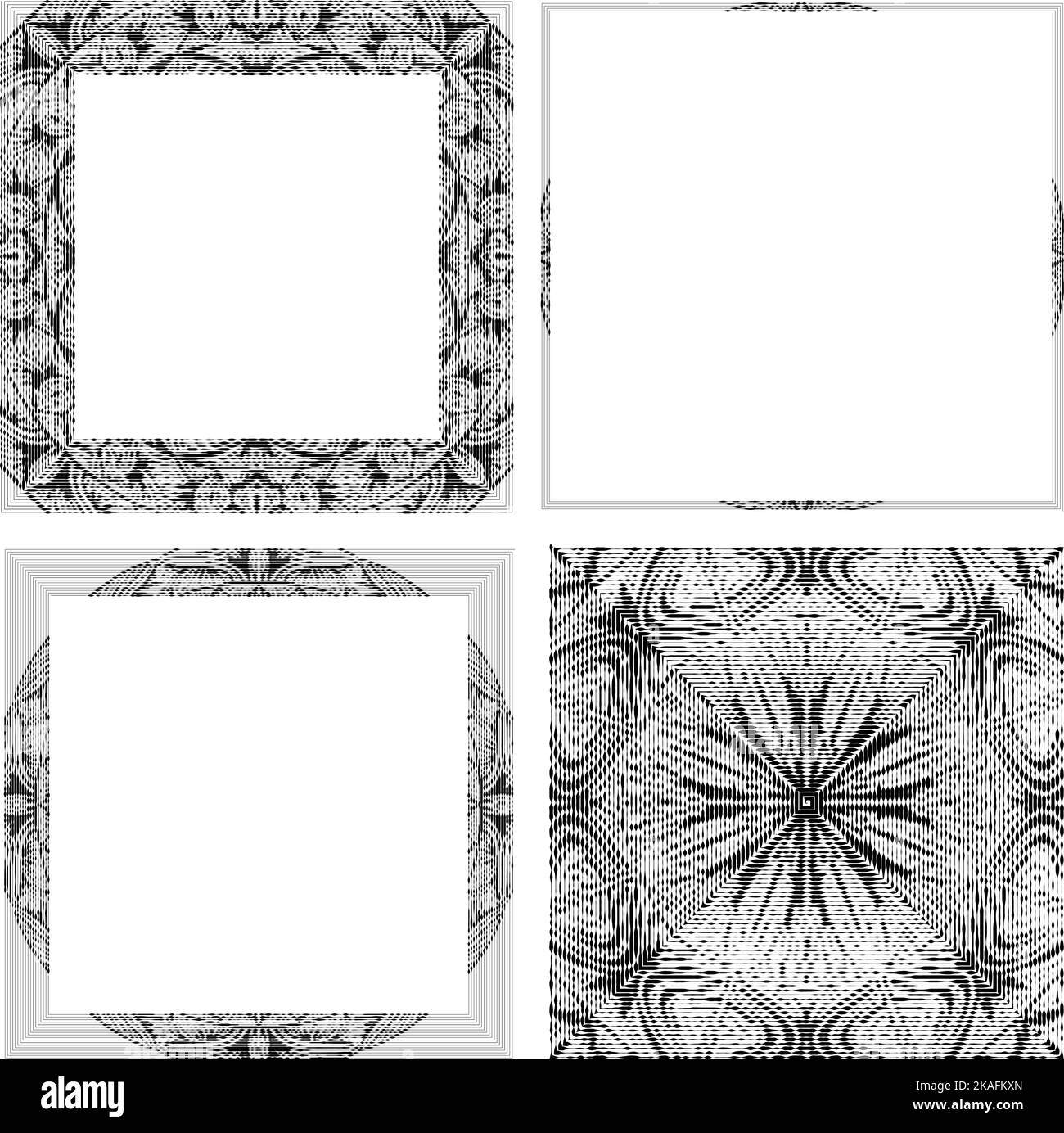 Collection of design elements. Frames and borders Stock Vector Image ...