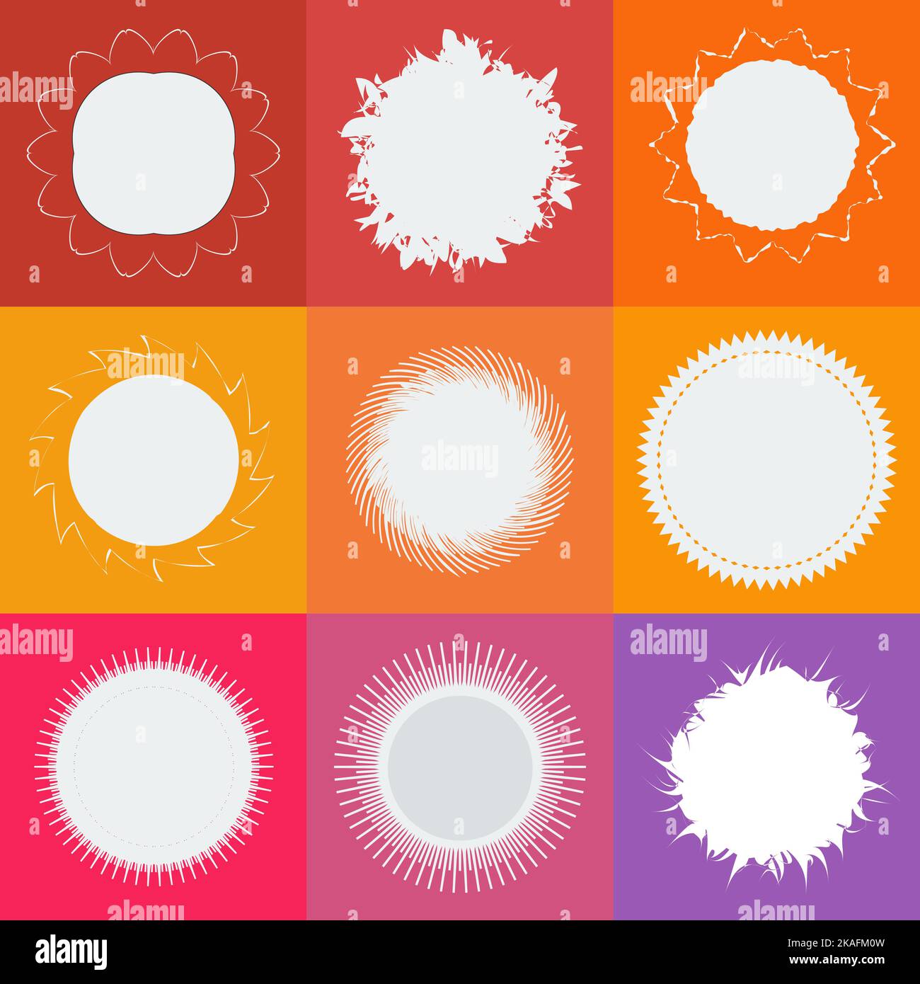 Collection of design elements. Frames and borders Stock Vector Image ...