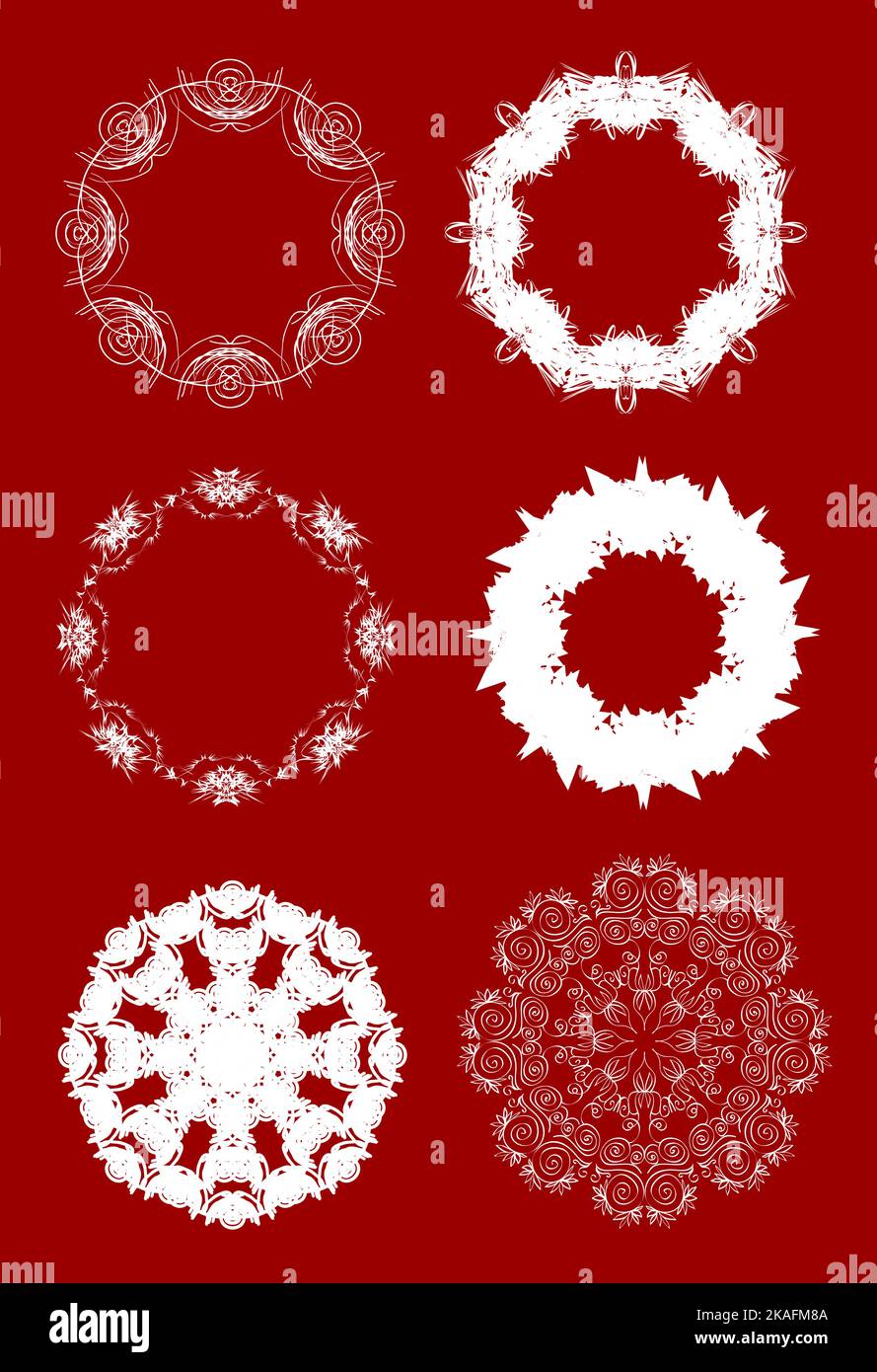 Collection of design elements. Frames and borders Stock Vector Image ...