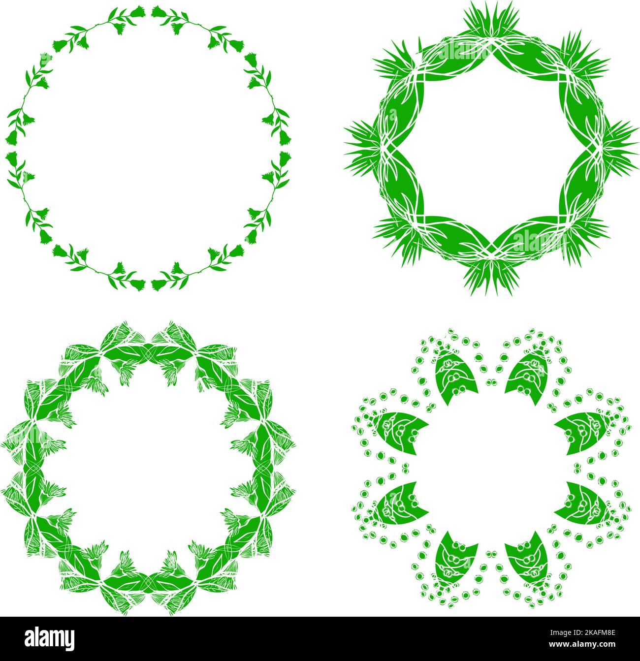 Collection of design elements. Frames and borders Stock Vector Image ...
