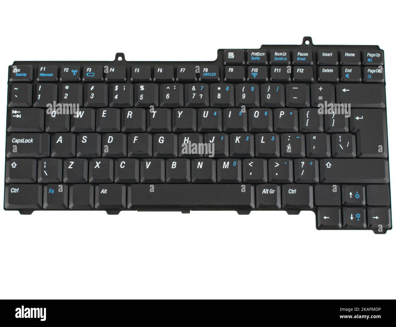 keyboard for a laptop, a spare part for a computer, on a white ...