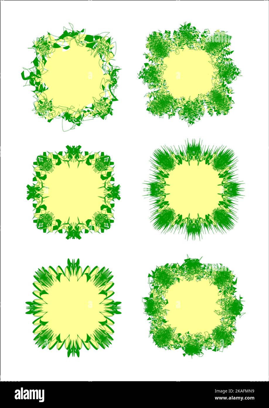 Collection of design elements. Frames and borders Stock Vector Image ...