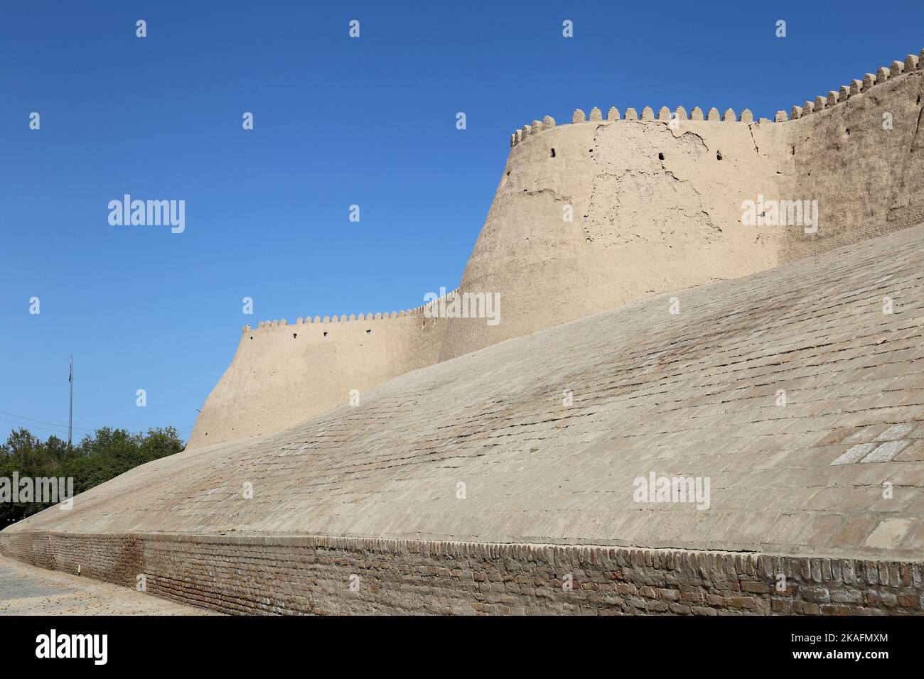 Inner Fortress walls, Ichan Kala, Khiva, Khorezm Province, Uzbekistan ...