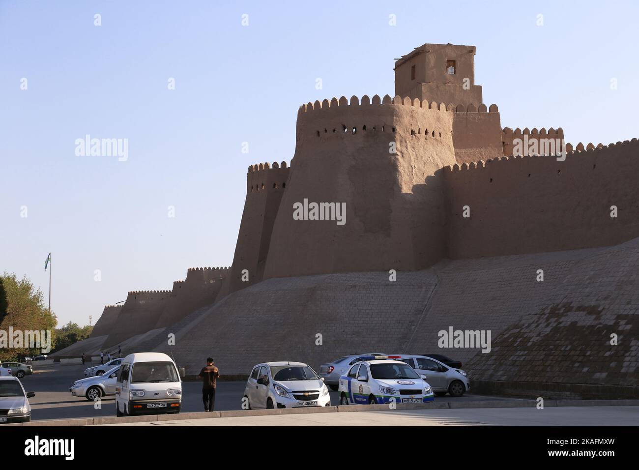Ak Sheikh Bobo Bastion, Inner Fortress walls, Ichan Kala, Khiva ...