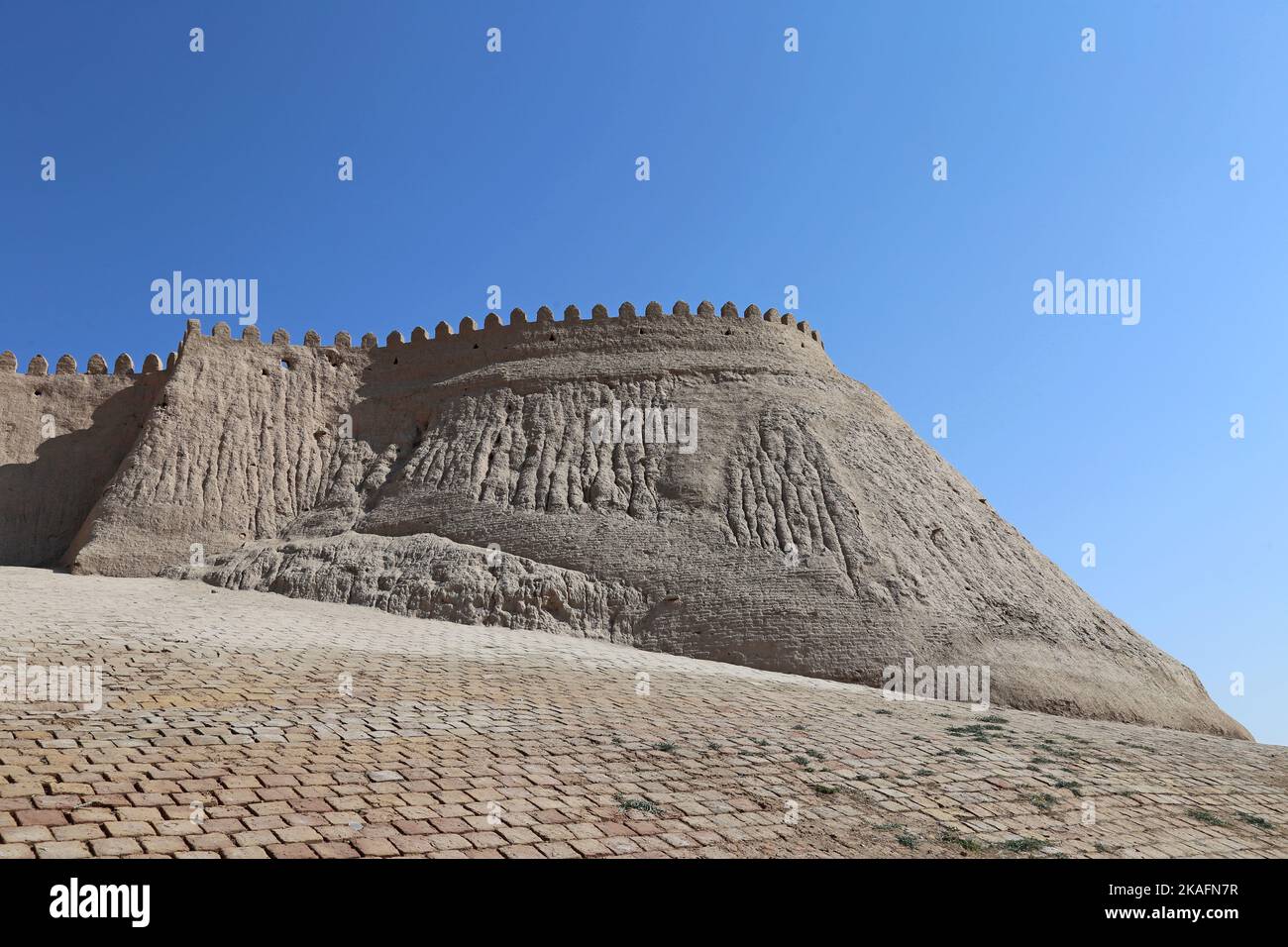 Inner Fortress walls, Ichan Kala, Khiva, Khorezm Province, Uzbekistan ...