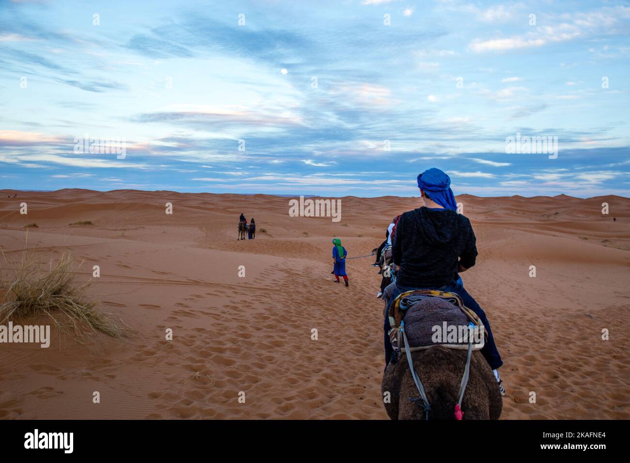 A back view of a deserter on a horse with a few deserters in the front ...