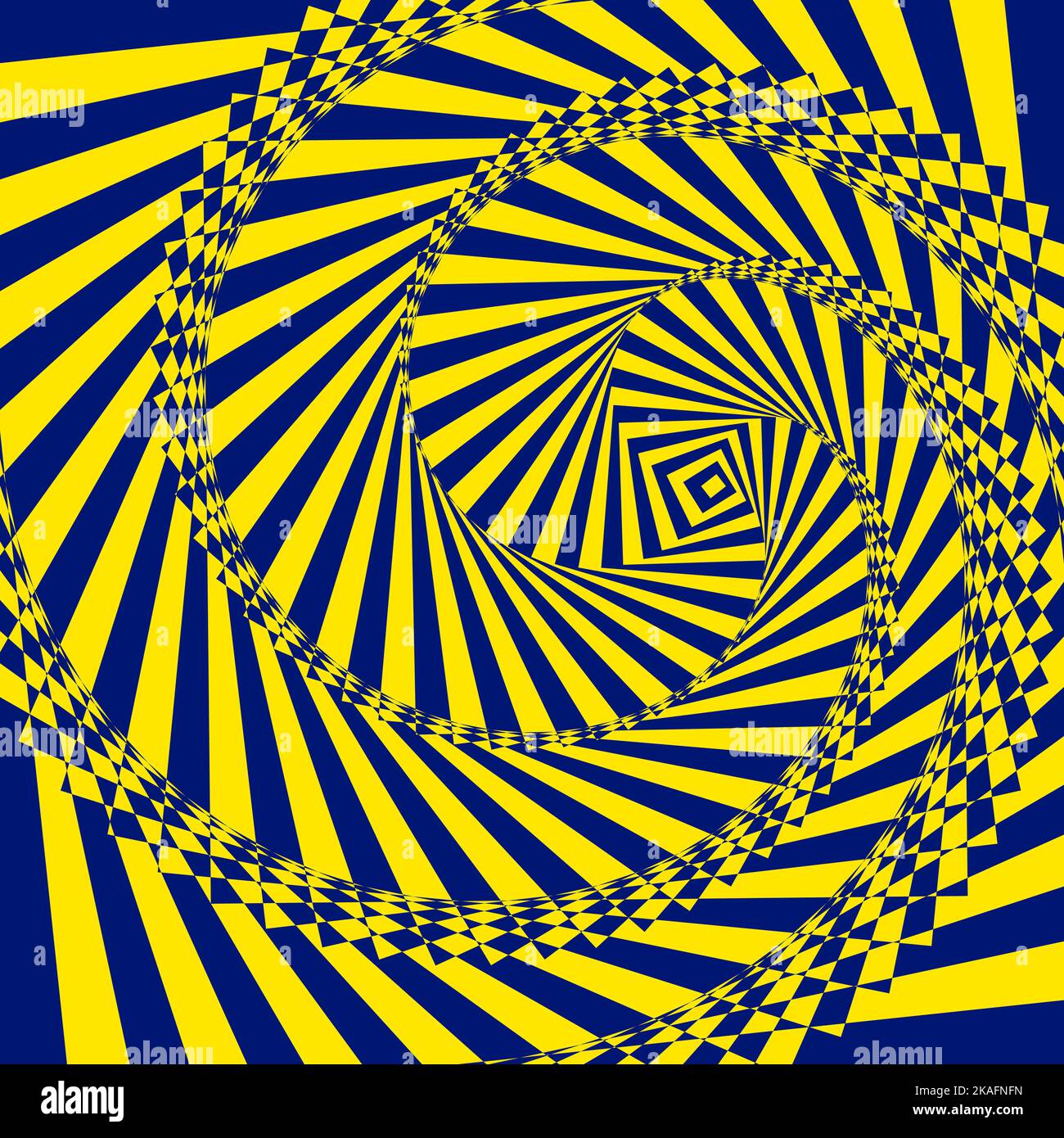 Abstract twisted yellow and white background. Optical illusion of ...