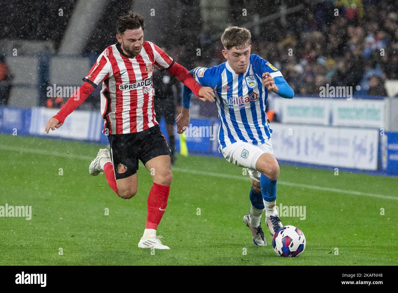 Ben Jackson #30 of Huddersfield Town on the ball during the Sky Bet ...