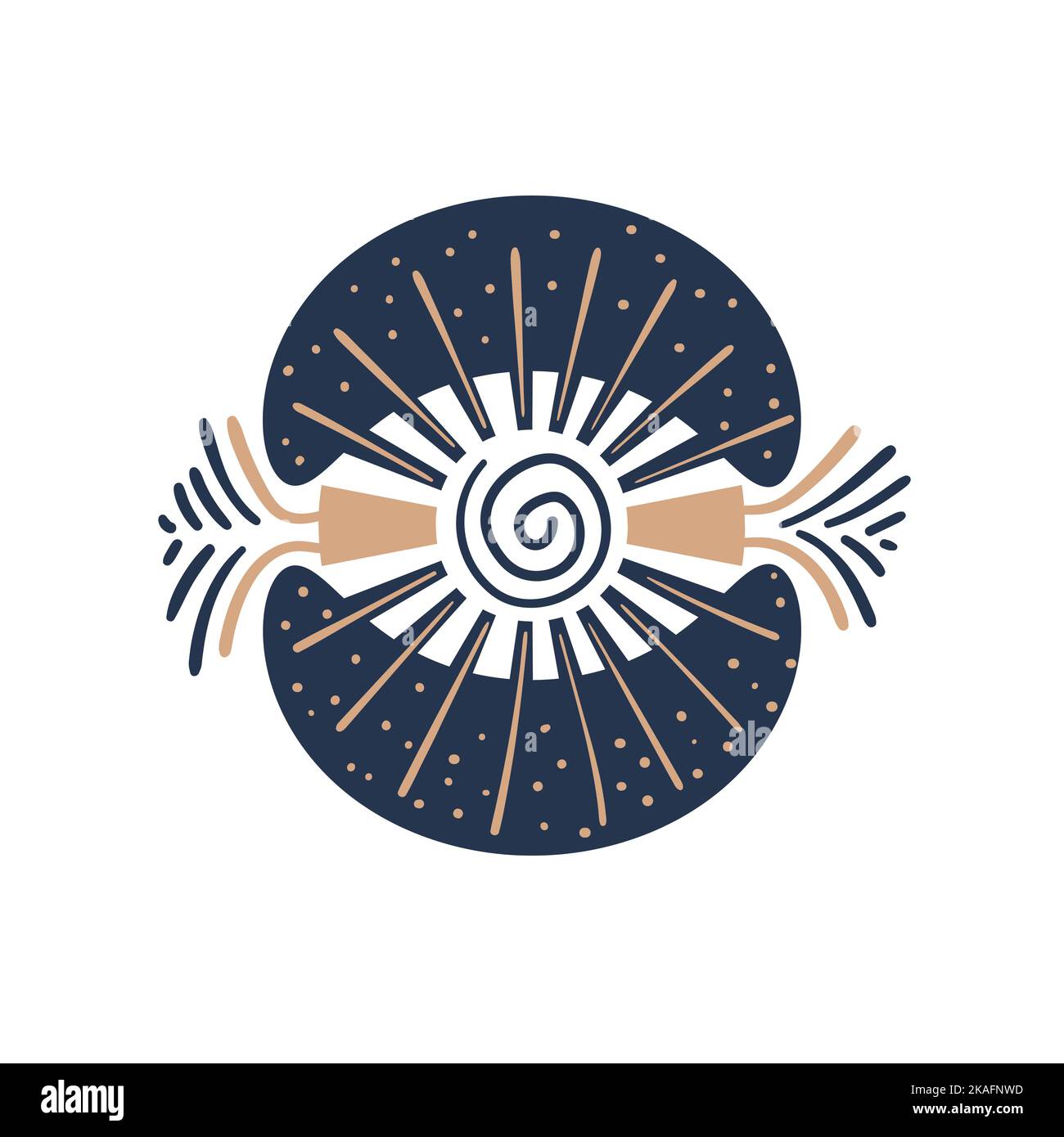 Abstract colorful ornamental shape. Vector design element Stock Vector ...