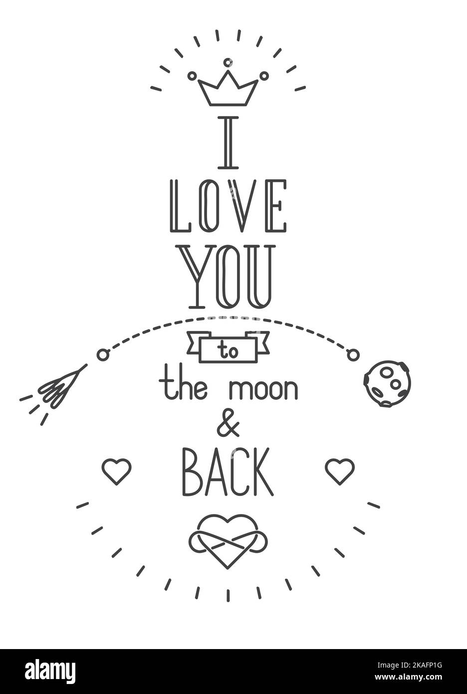 Vector quote about love Stock Vector Image & Art - Alamy