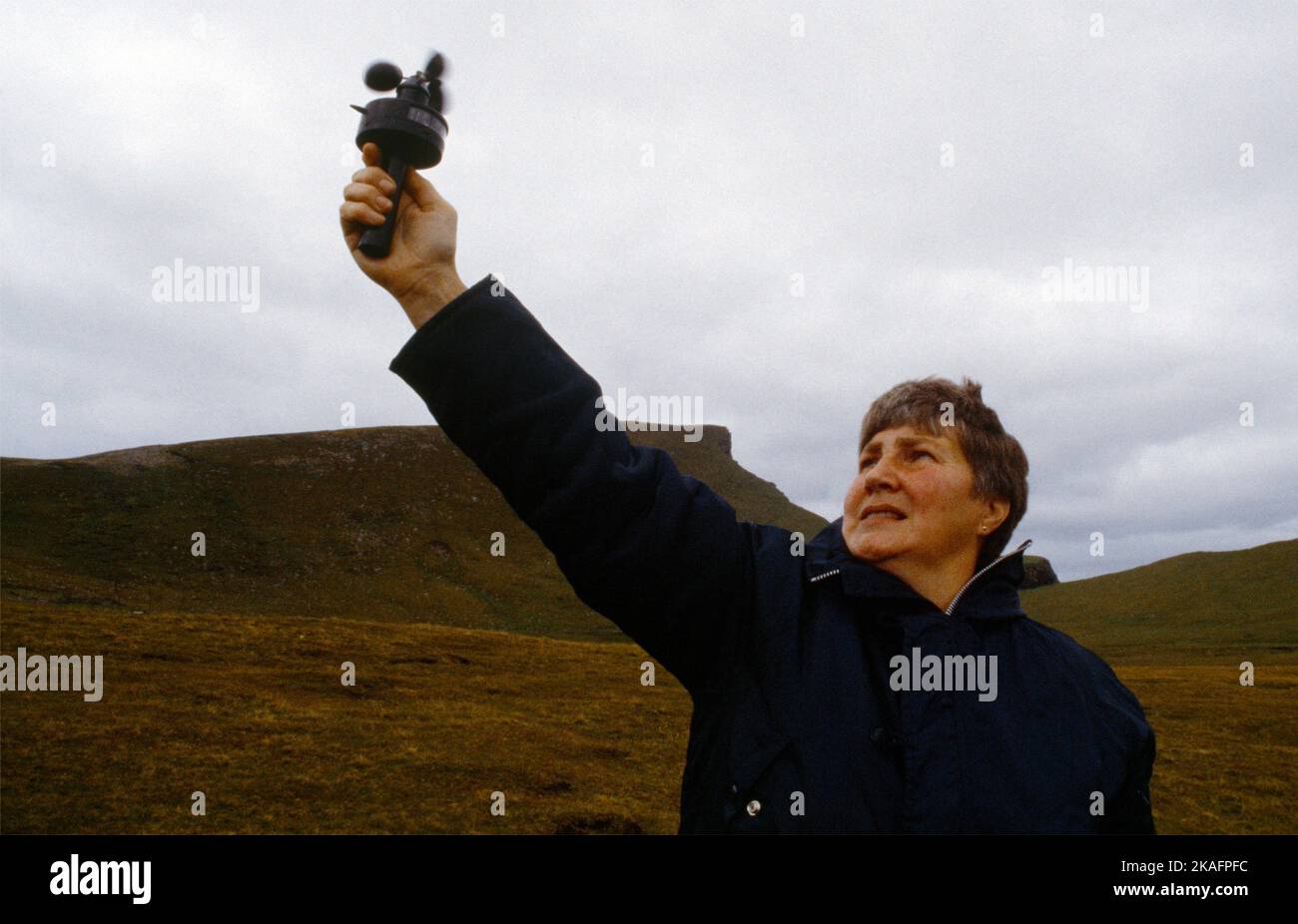 Foula Shetland Scotland Met Weather Station Hand Held Anemometer ...