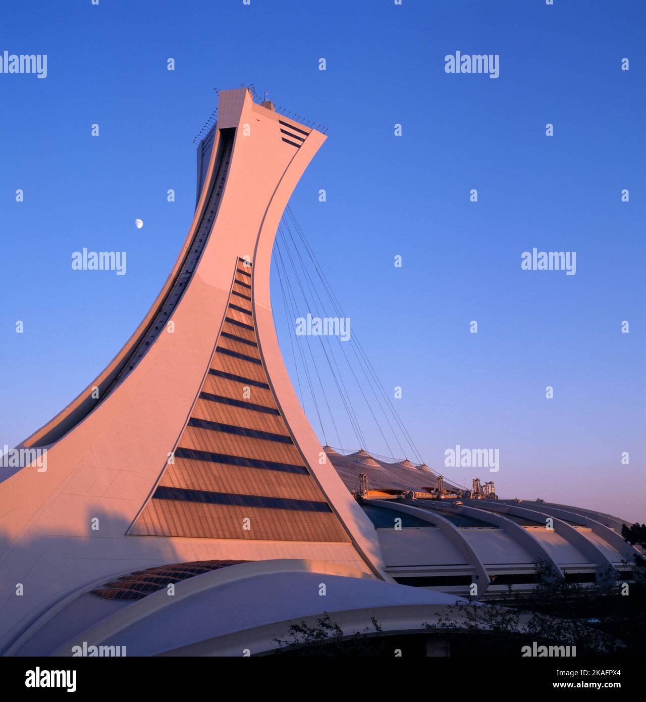 Quebec Montreal Canada Montreal Tower and Olympic Stadium - The Tower ...