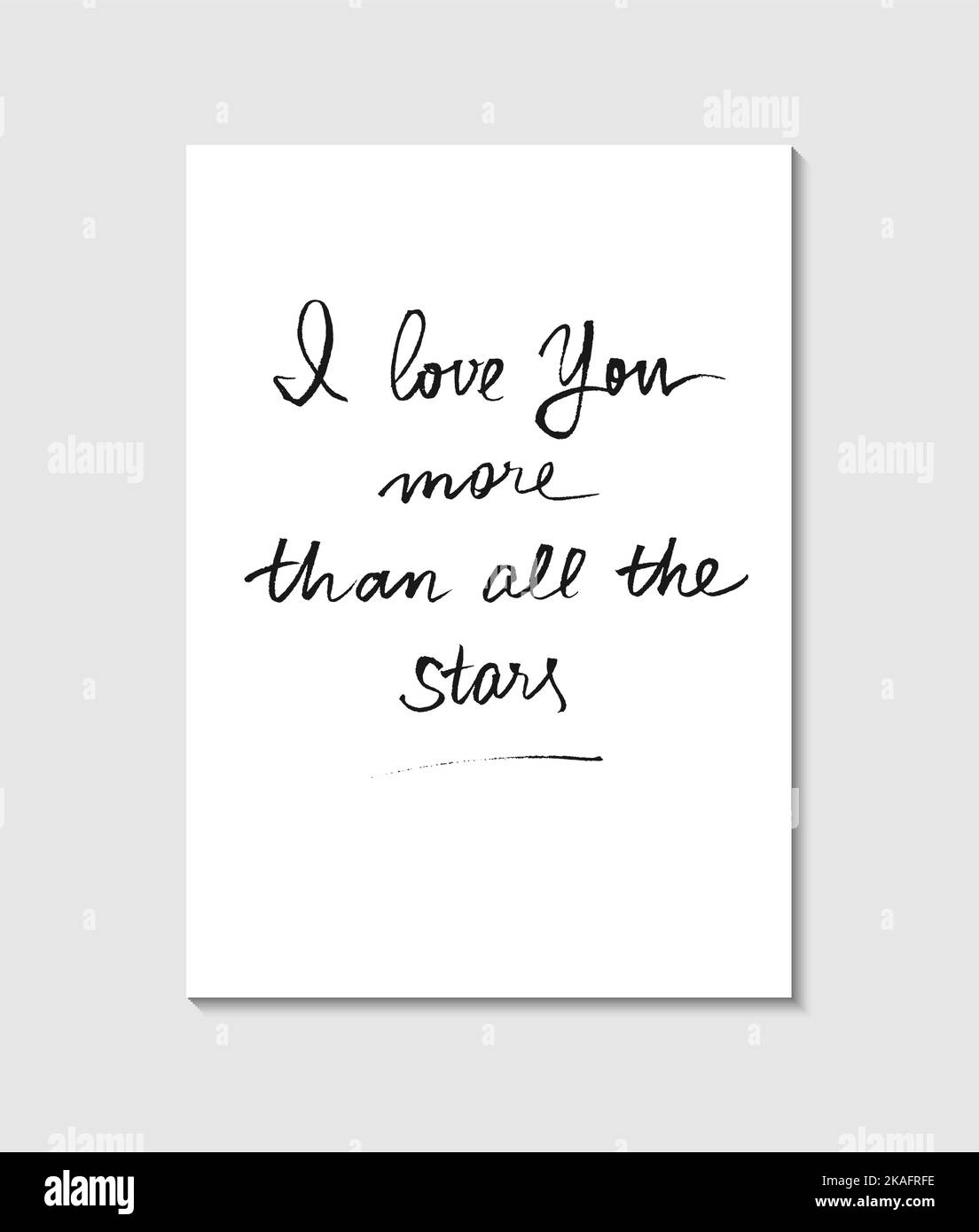Handwritten love poster Stock Vector Image & Art - Alamy