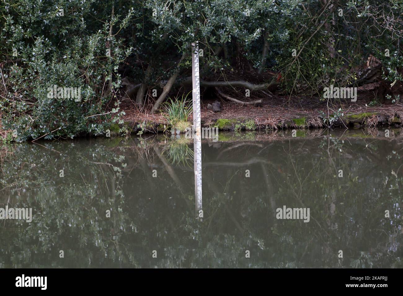 Depth Gauge for Water Level in Canal river wey navigation surrey ...