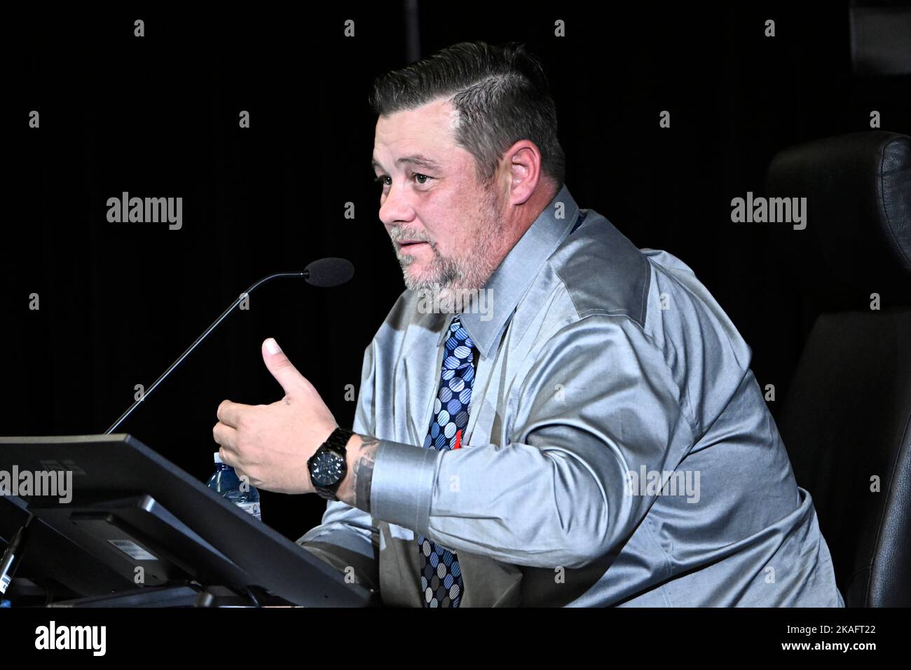 Freedom Convoy organizer Pat King appears as a witness at the Public ...