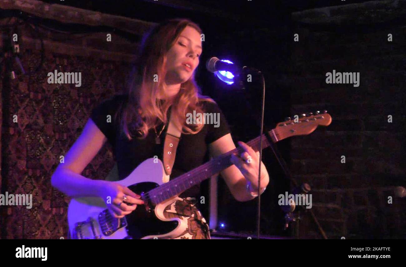 London, UK. Musician and artist Rachel Croft performing her set at the ...