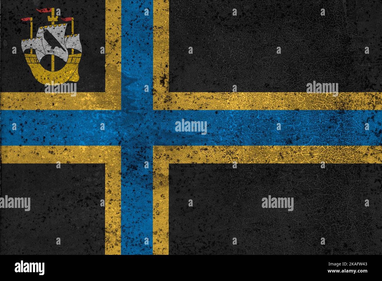 The Caithness flag is the flag of the county of Caithness Stock Photo ...