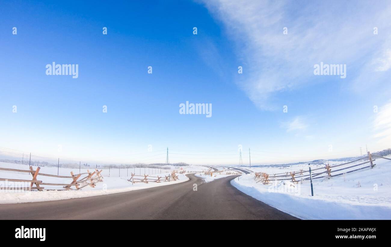 Driving in suburban area Stock Photo - Alamy