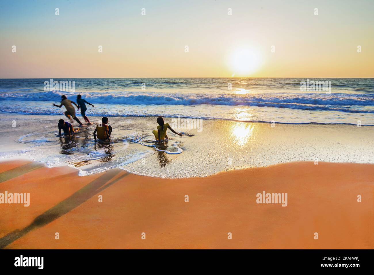 02-16-2019 Kumta , India . Teenagers of Indian ethnicity on Nirvana ...
