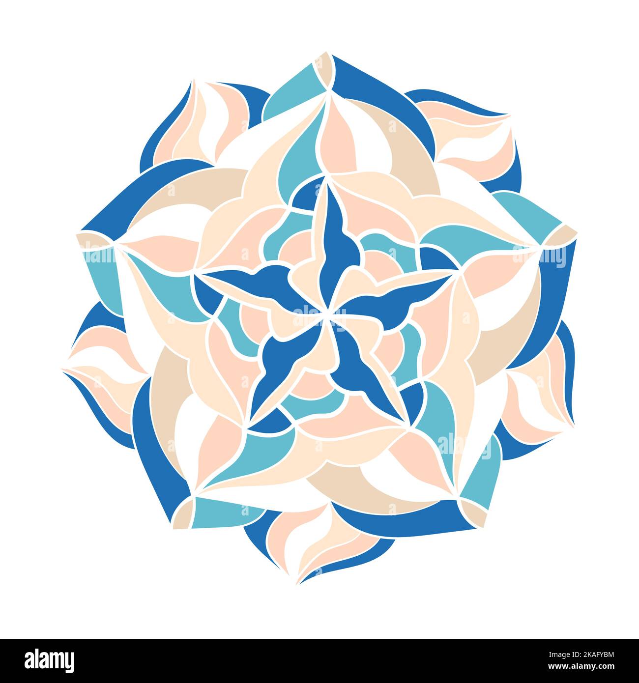 Abstract mandala pattern, vector illustration. Bright ornament. Graphic ...