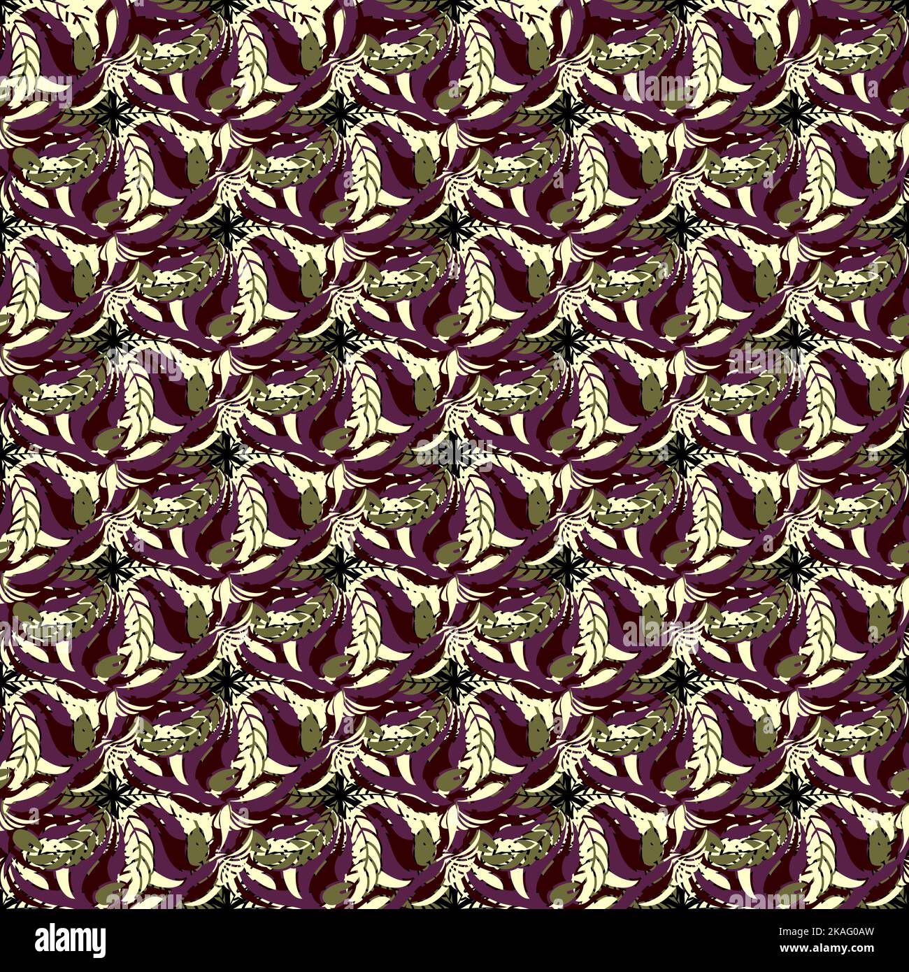 Vector seamless pattern for surface design. Elegant ornamental texture ...