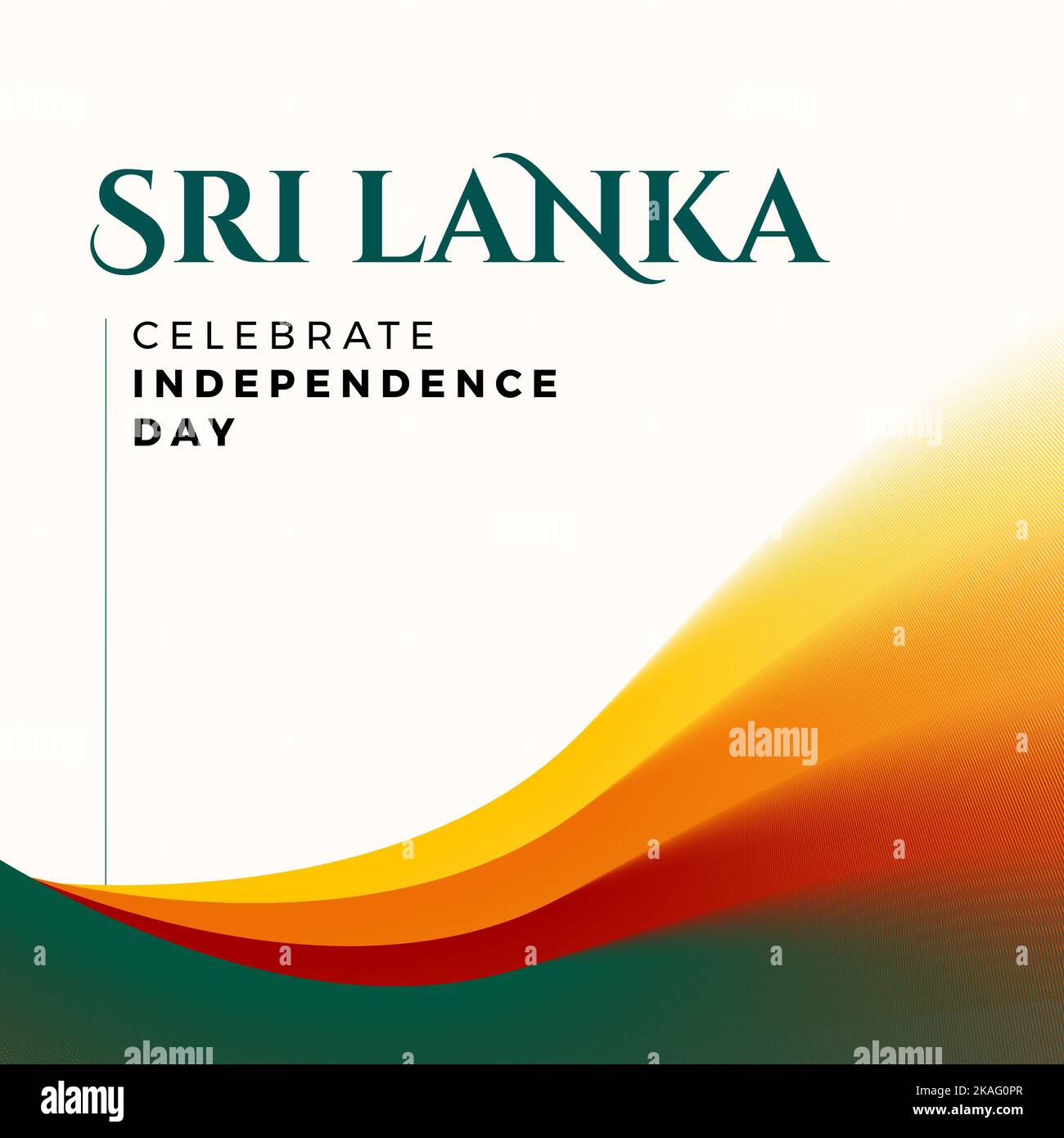 Composition of sri lanka independence day text over colourful ...