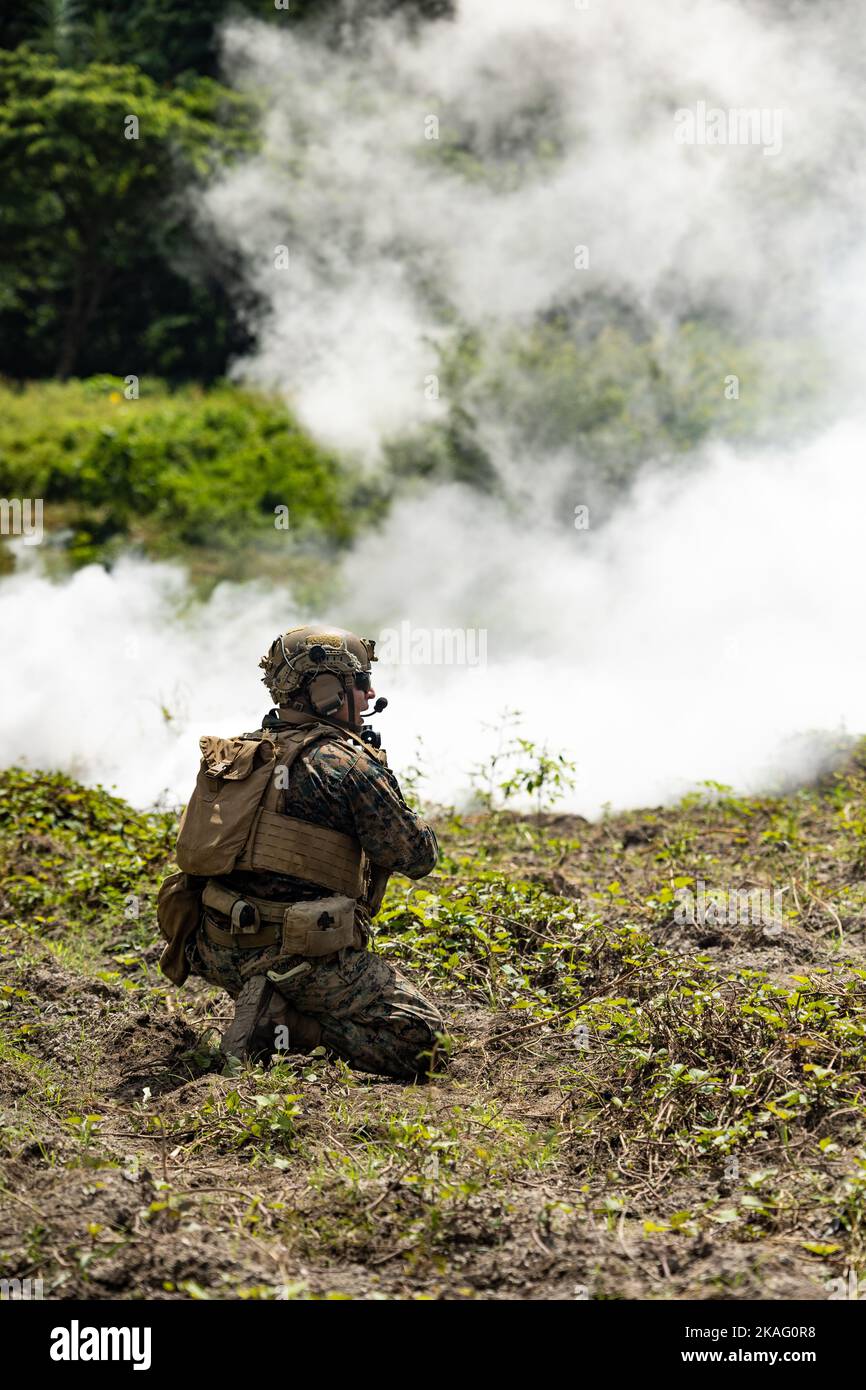 U.S. Marine Corps Cpl. Gabriel Carrillo, an infantry squad leader with ...
