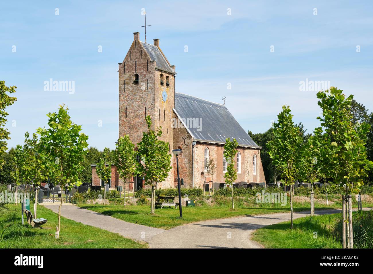 The late Romanesque church of Westernijtsjerk Friesland in The ...