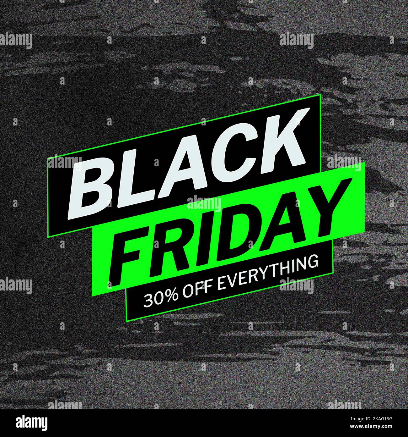 Composition of black friday 30 percent off everything text over shapes ...