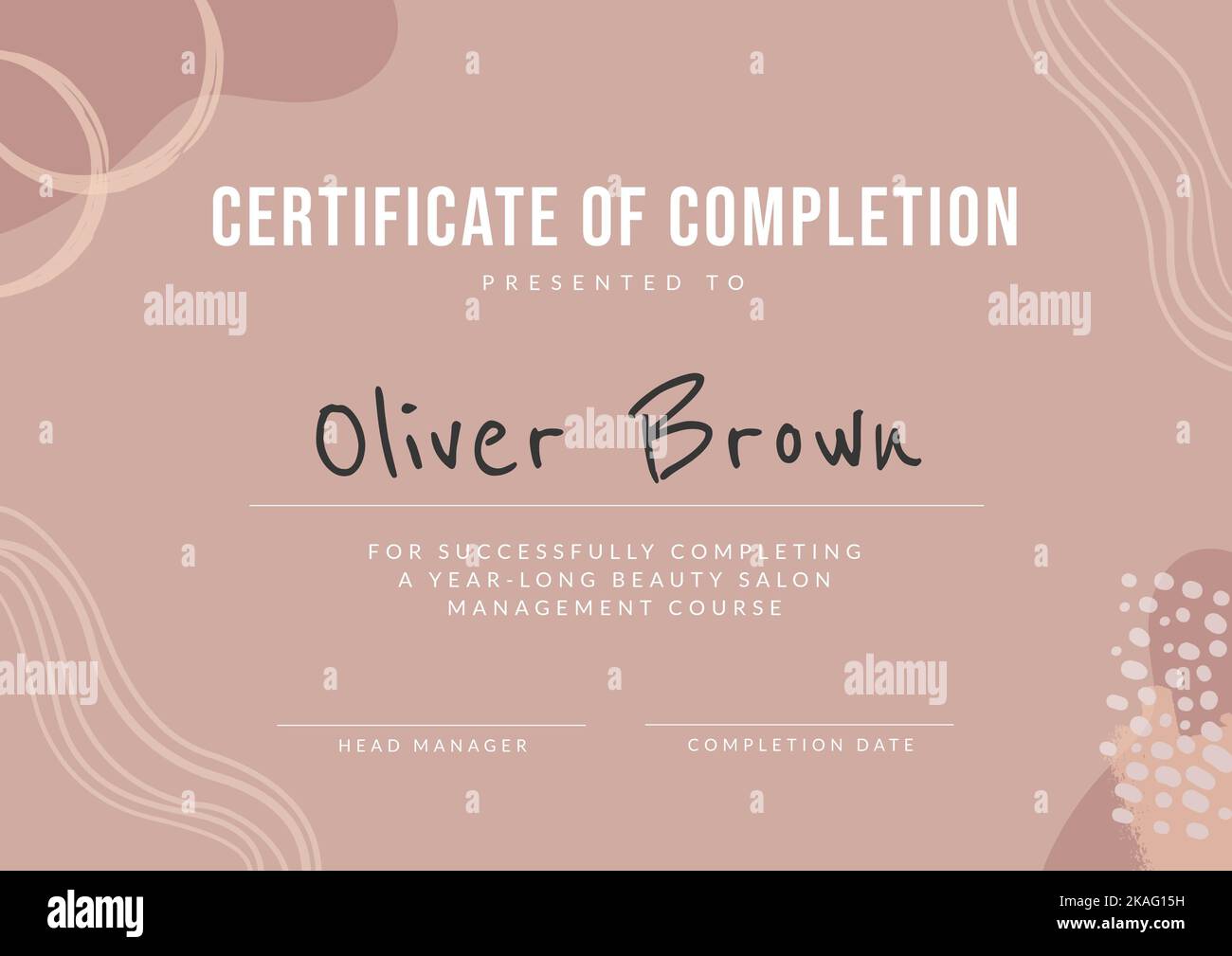 Creative certificate design hi-res stock photography and images - Alamy