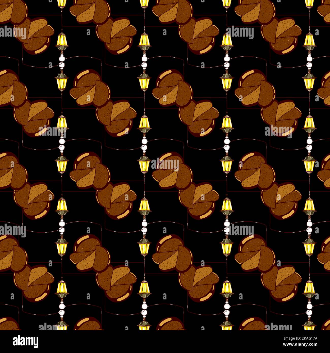 Seamless decorative pattern. Repeated modern background for wallpaper ...