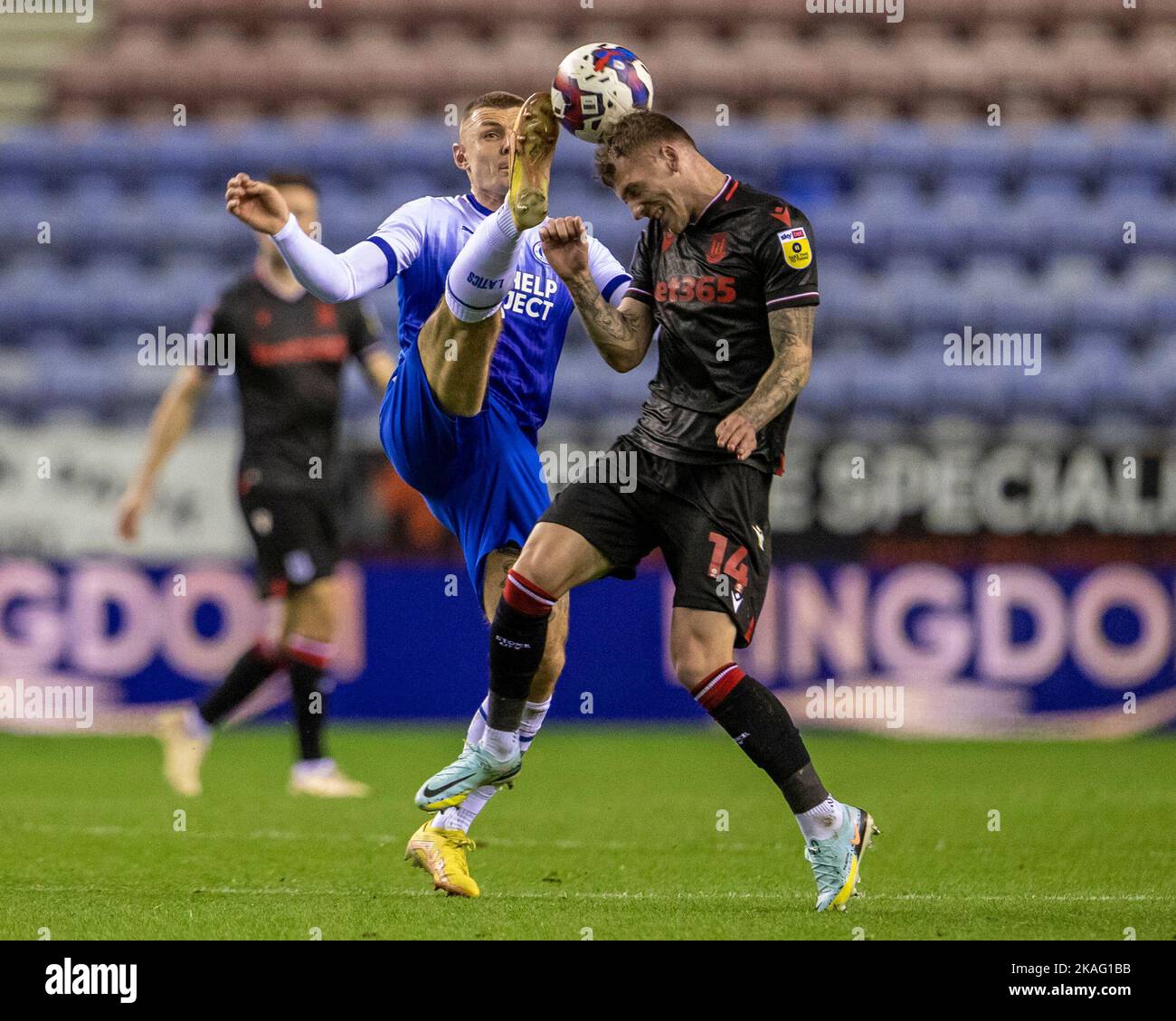 DW Stadium, Wigan, UK. 2nd Nov, 2022. Championship football league ...
