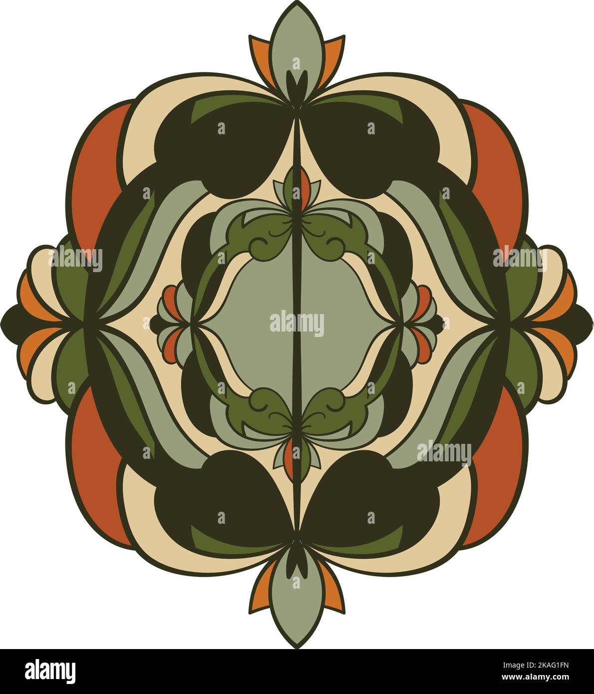 Vector pattern. Abstract decorative colorful ornament Stock Vector ...