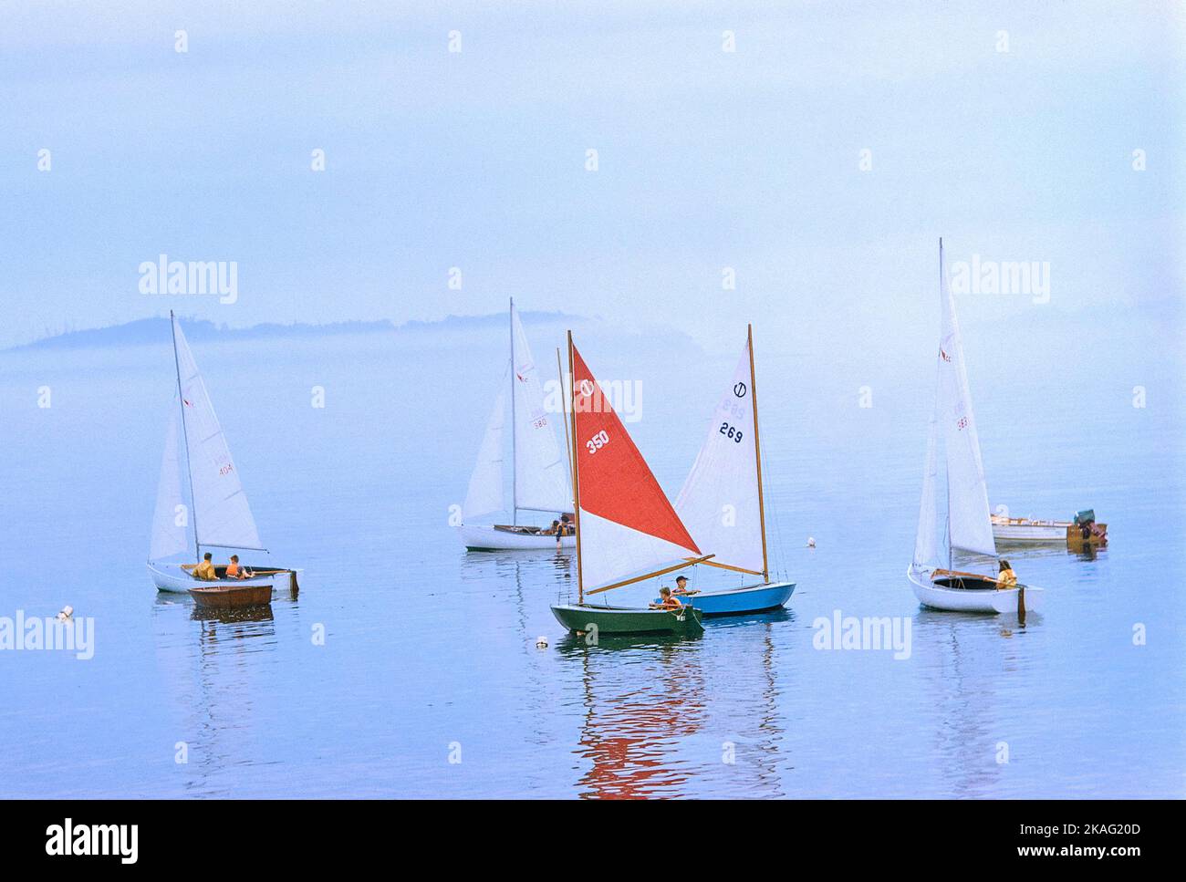 Sailboats, Mount Desert Island, Maine, USA, Toni Frissell Collection ...