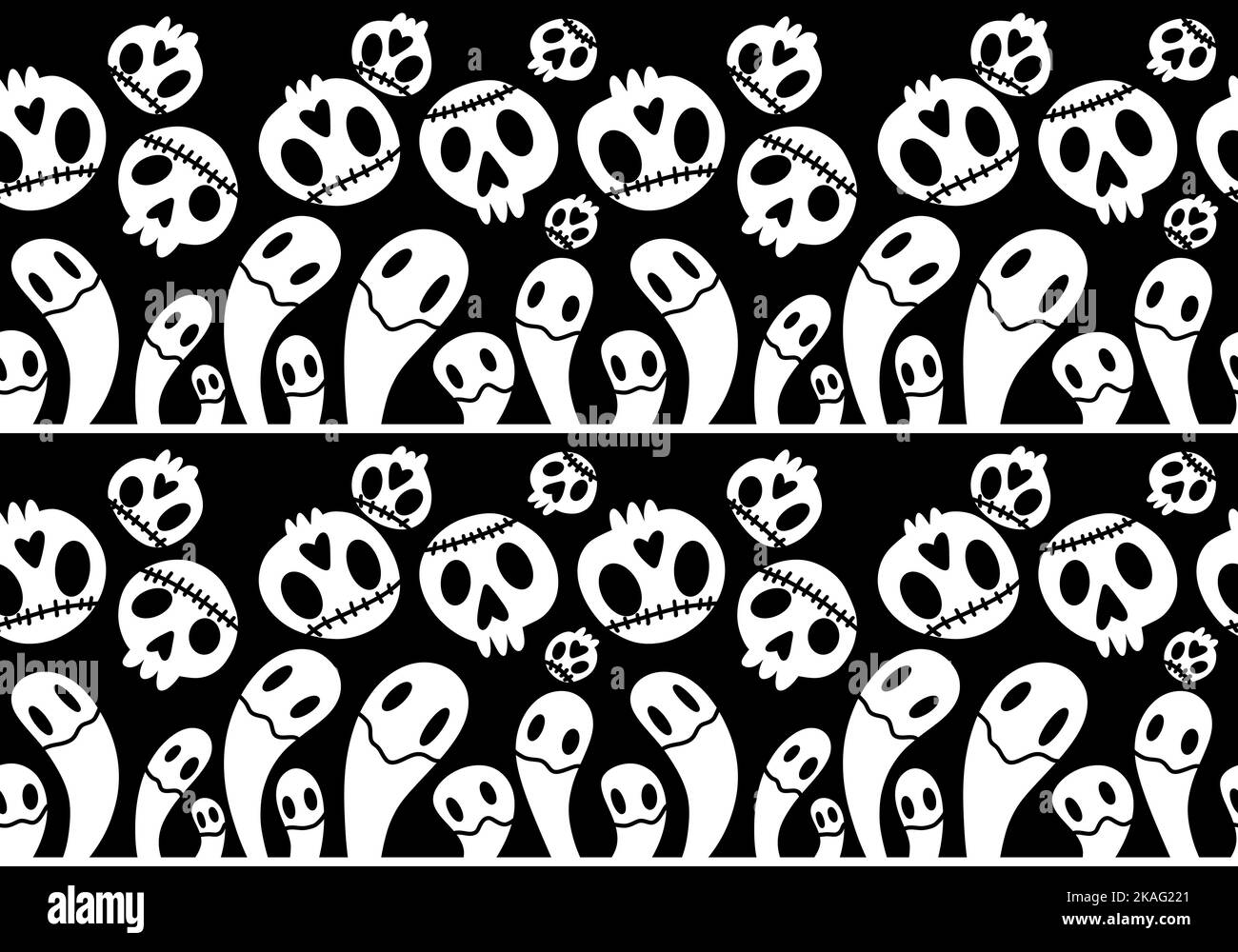 Halloween ghost seamless cartoon pattern for wrapping paper and kids ...