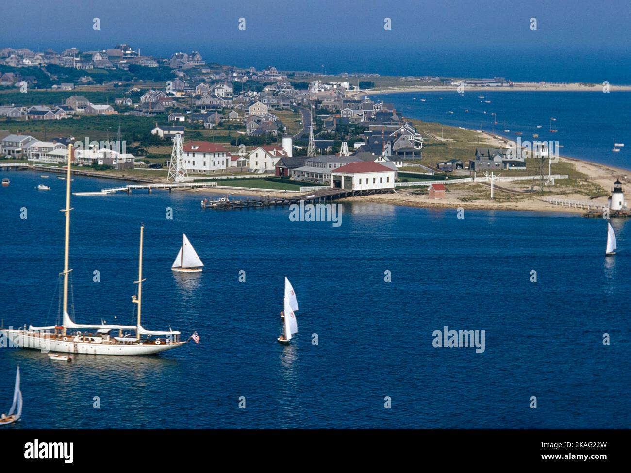 Aerial view nantucket nantucket island hi-res stock photography and ...