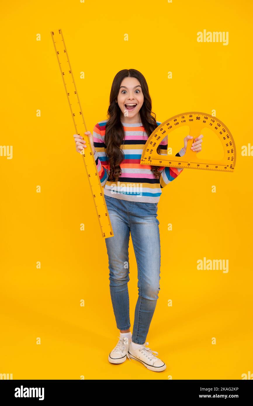 Teenager ruler measure hi-res stock photography and images - Alamy