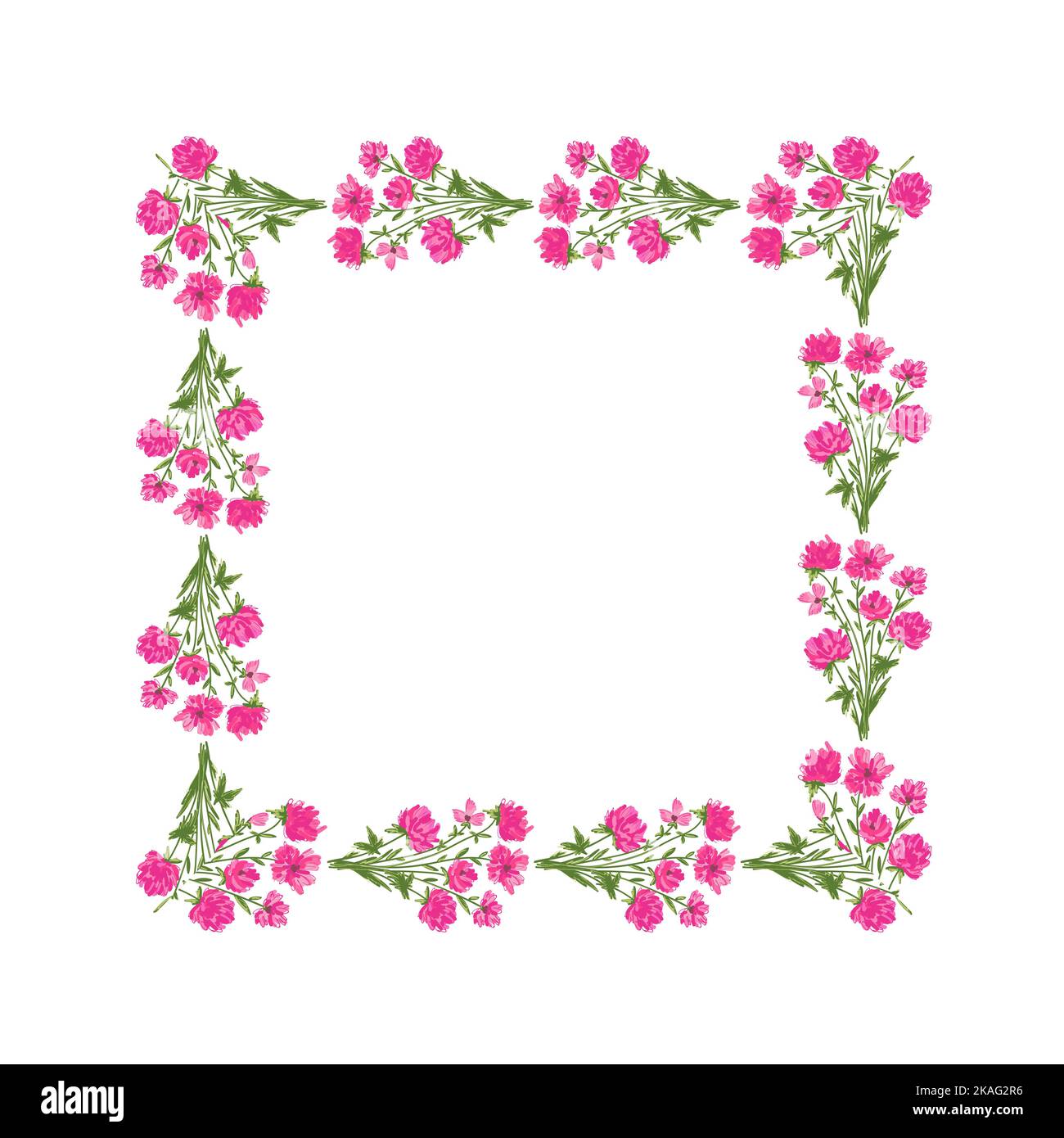 Floral frame element. Vector illustration Stock Vector Image & Art - Alamy