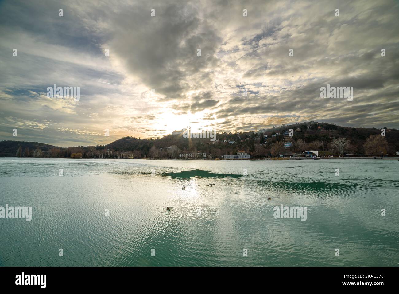 Tihany, Hungary - view of the famous Benedictine Monastery of Tihany ...