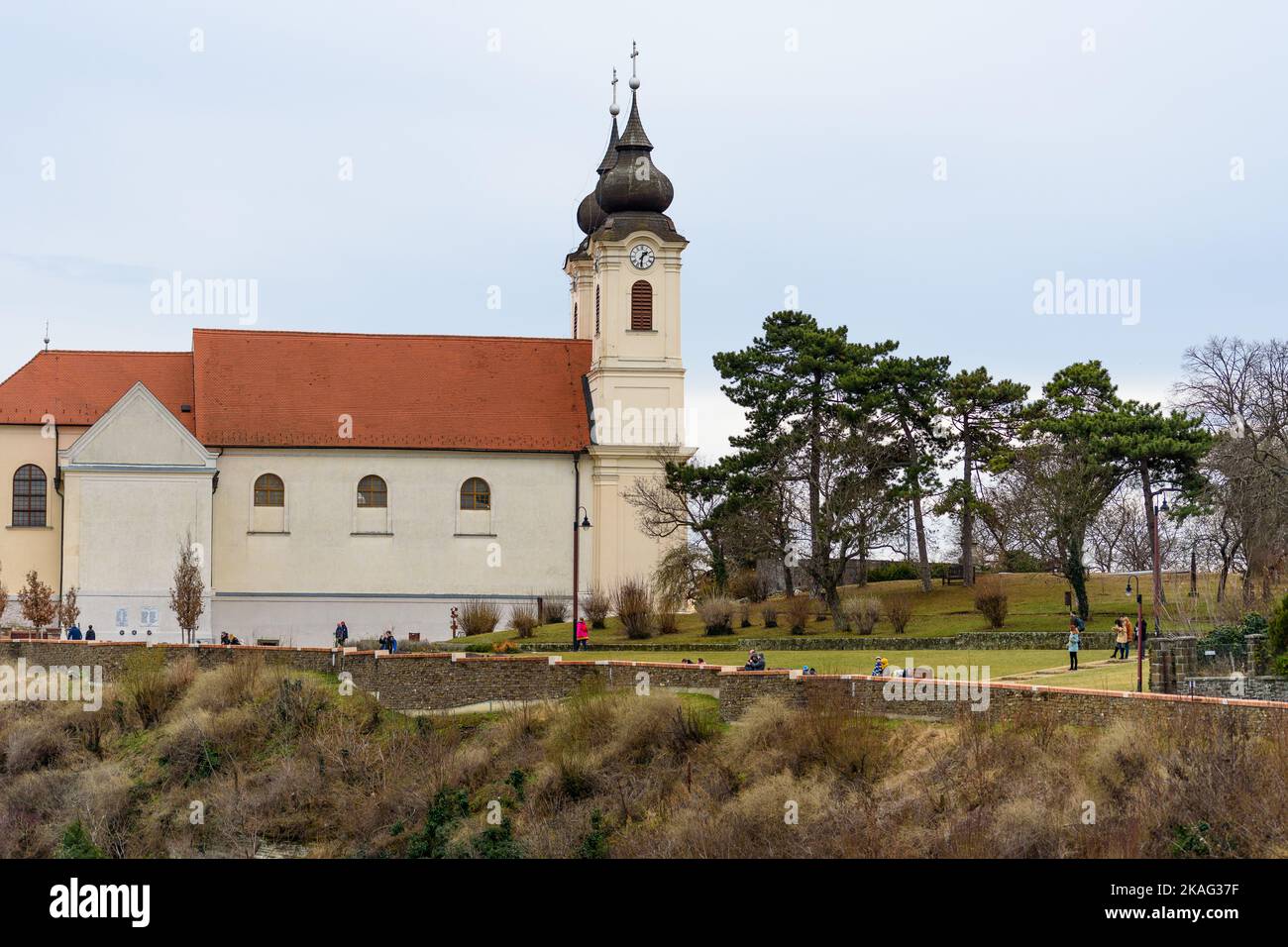 Tihany, Hungary - view of the famous Benedictine Monastery of Tihany ...