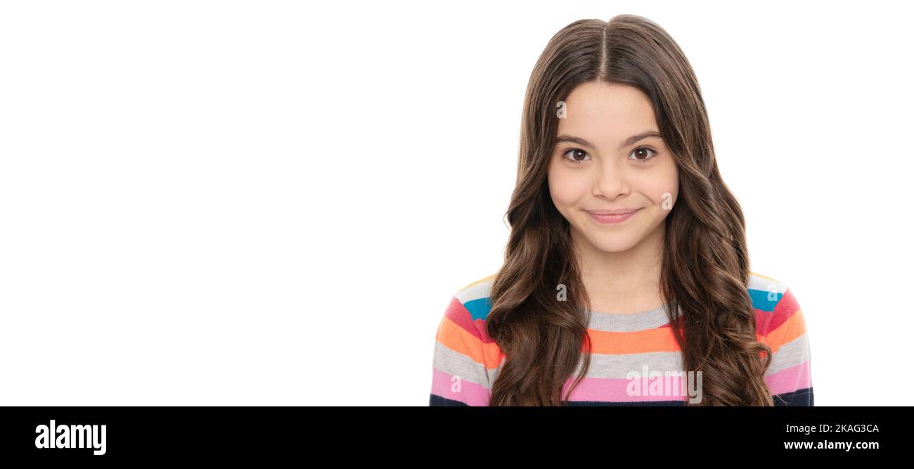 Definitely a girl. Happy girl child smile isolated on white. Girls ...