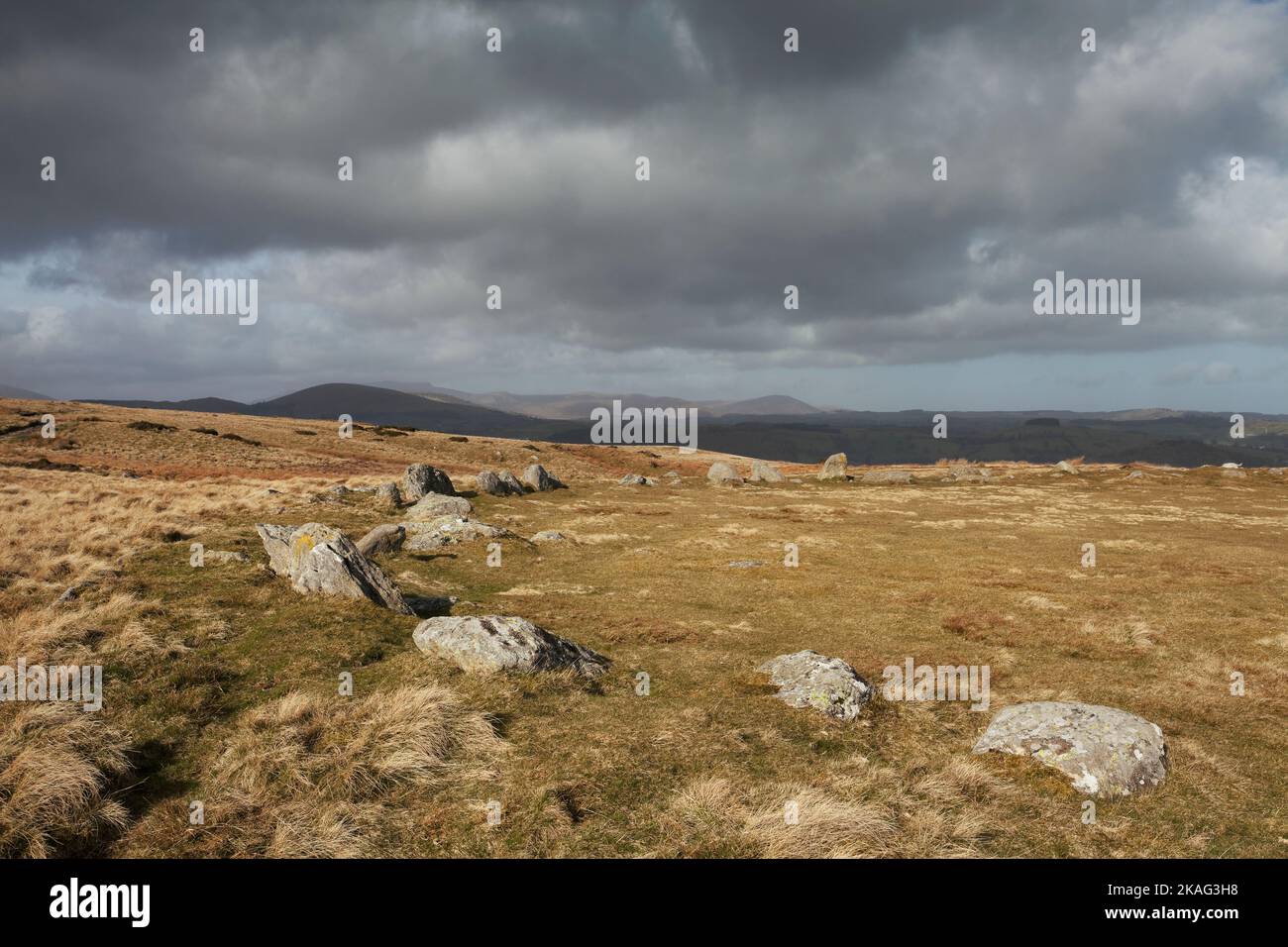 The Cockpit stone circle between Askham Fell and Barton Fell, in the ...