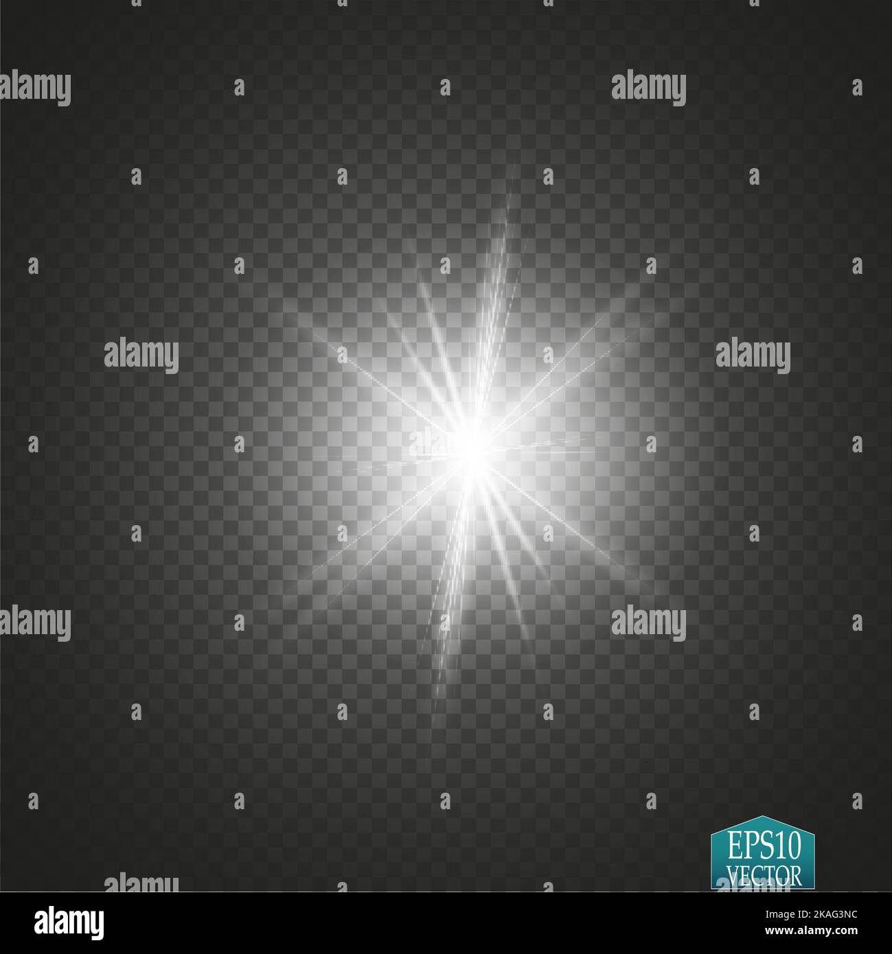 Glow light effect. Star burst with sparkles. Golden glowing lights ...