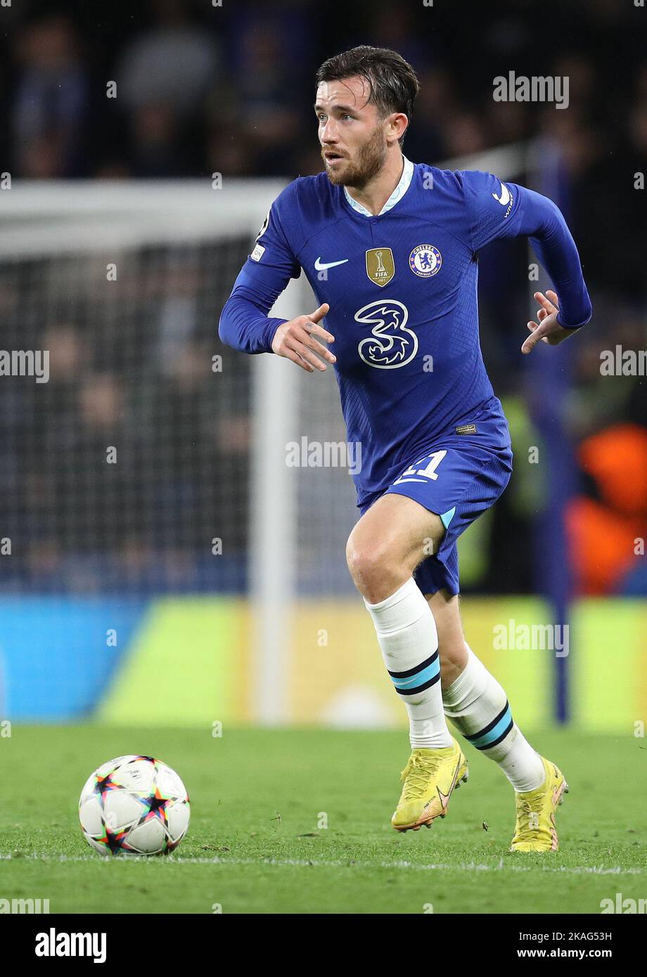 London, UK. 2nd Nov, 2022. Ben Chilwell of Chelsea during the UEFA ...