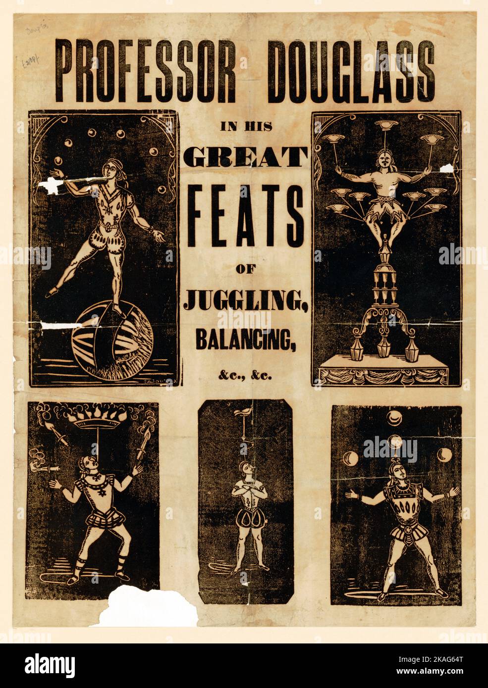 Vintage Circus - Professor Douglass in his great feats of juggling ... Vintage Circus - Professor Douglass in his great feats of juggling ...
