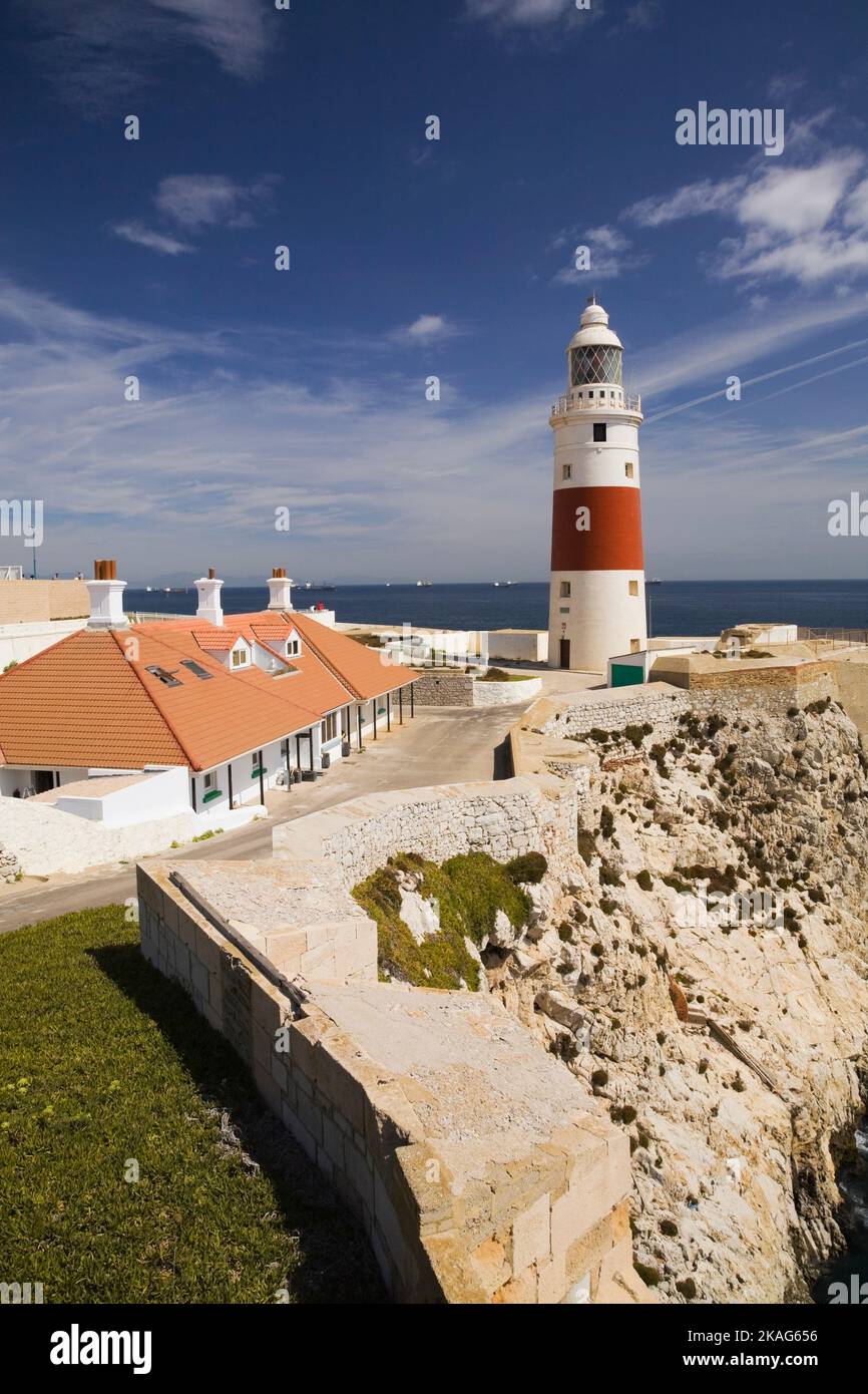 Lighthouse at Europa Point, Gibraltar Stock Photo - Alamy