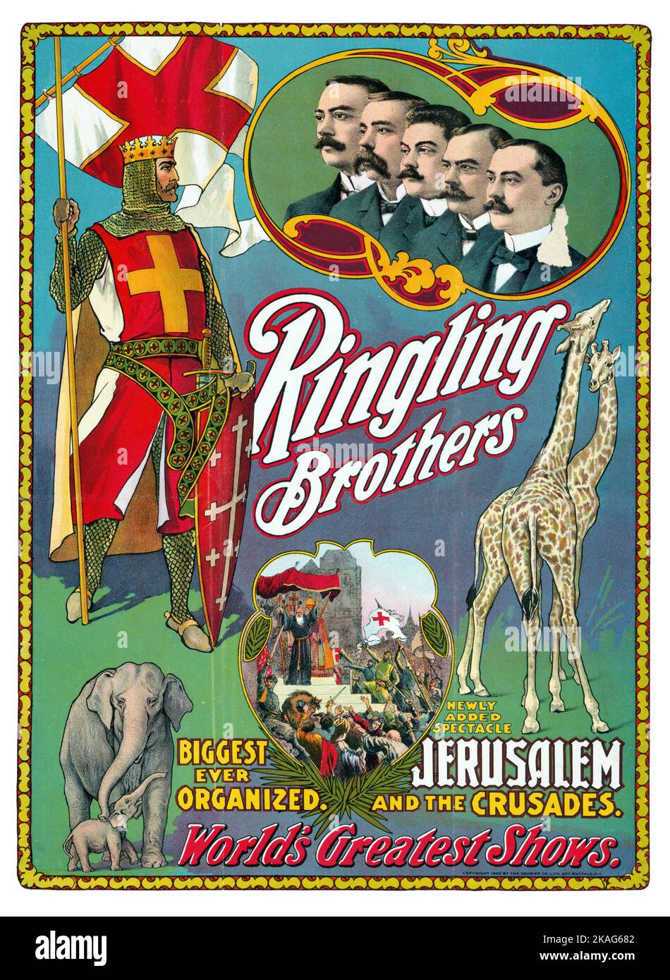 Vintage Circus Poster - Ringling Brothers world's greatest shows ...